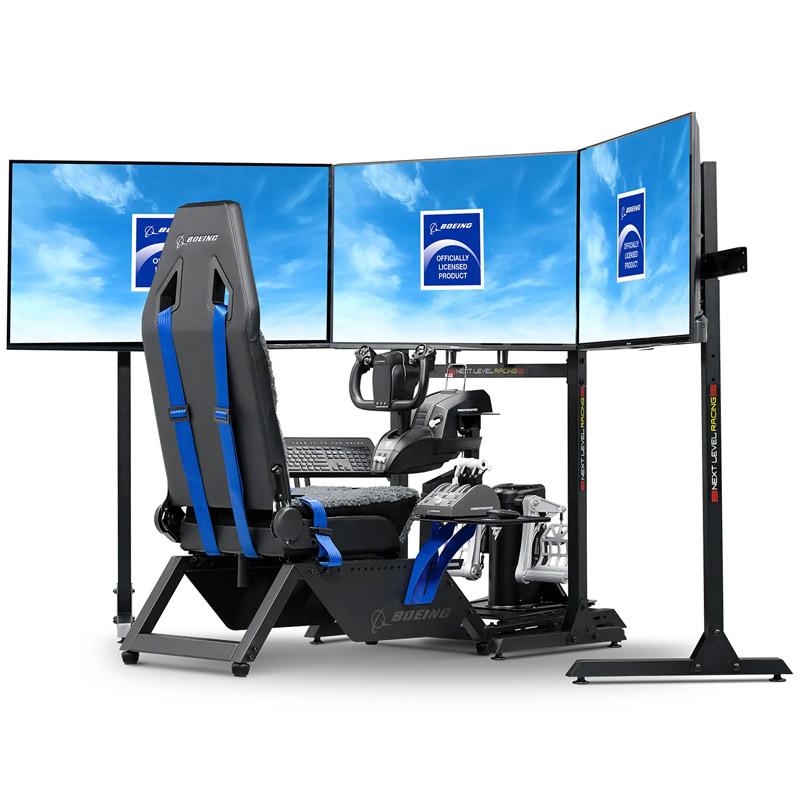 „Next Level Racing“ komercinio „Boeing“ skrydžio simuliatorius ...