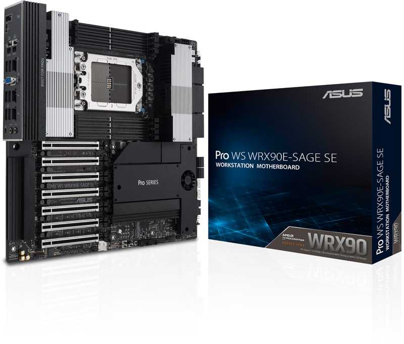 Pagrindinė plokštė ASUS PRO WS WRX90E-SAGE SE, modelis - ‎90MB1FW0 ...