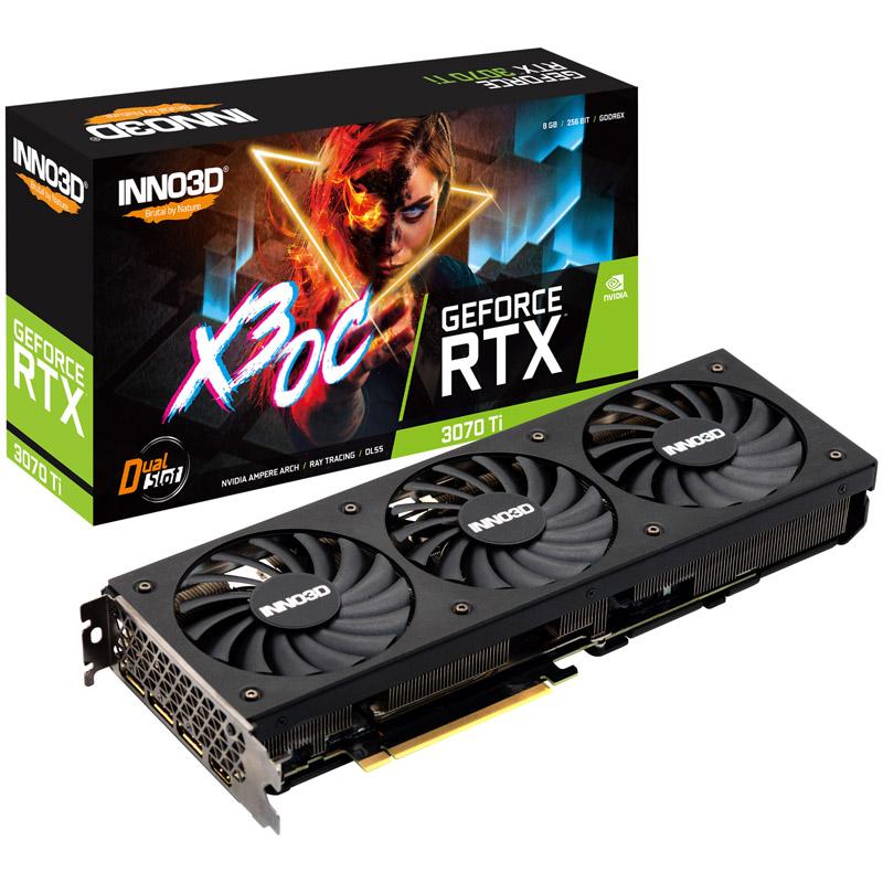 Vaizdo plokštė Inno3D GeForce RTX 3070Ti X3 8GB, žema kaina | Varle.lt