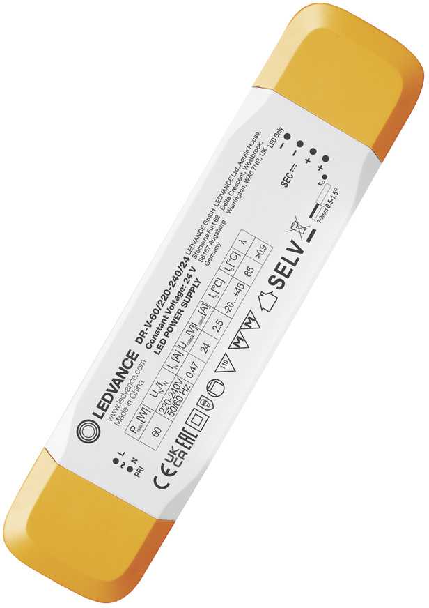 Ledvance 60W LED maitinimo šaltinis, 24V, modelis - 4058075754959, žema ...