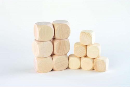 Commotion Mediniai kubeliai (40 mm) - 6 vnt., žema kaina | Varle.lt