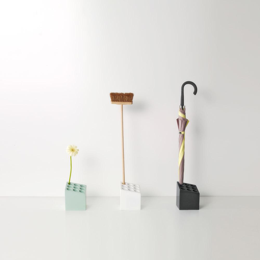 Japoniškas 9-ių lietsargių stovas Ideaco CUBE, baltas, žema kaina | Varle.lt