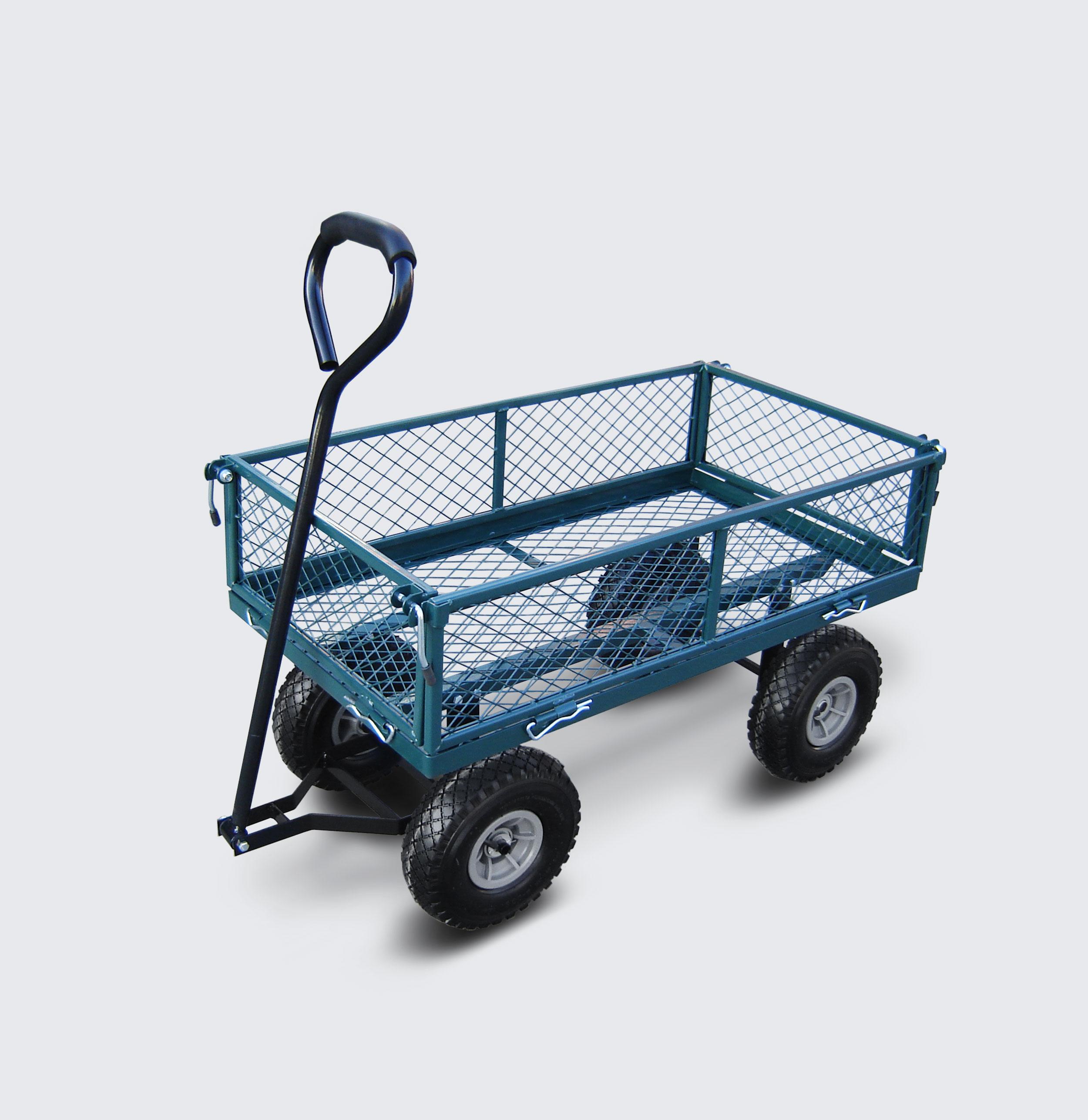 Sodo vežimėlis HERVIN EQUIPMENT, 150 kg, keturratis, plieno tinklelis, 1000×500×530 / 860 mm, GC ...