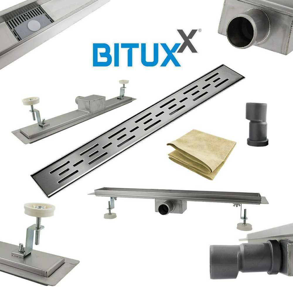 Nerūdijančio plieno linijinis dušo latakas 70cm, modelis - BMM14702 ...