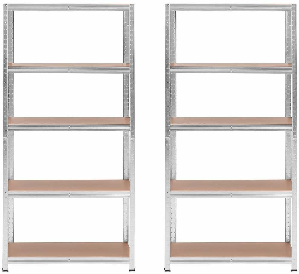 MSW Metalinė sandėlio lentyna 875 kg 90 x 40 x 180 cm pilka 2 vnt ...