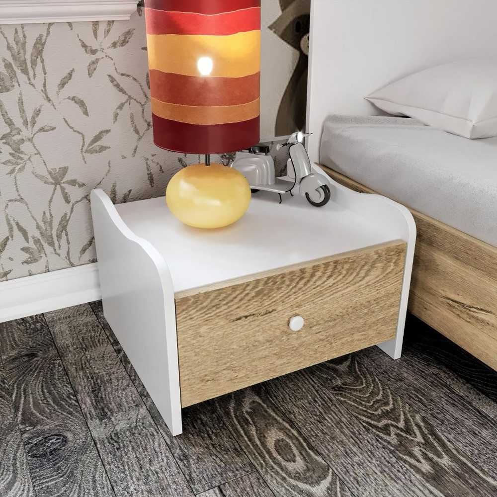 Naktinis staliukas Tavsan - Oak, modelis - AGC877411, žema kaina | Varle.lt