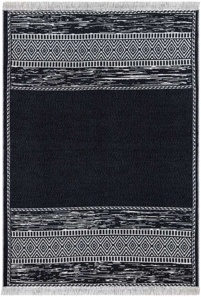 Prieškambario kilimas (80 x 300) 23003A - Baltas, Juodas, modelis ...
