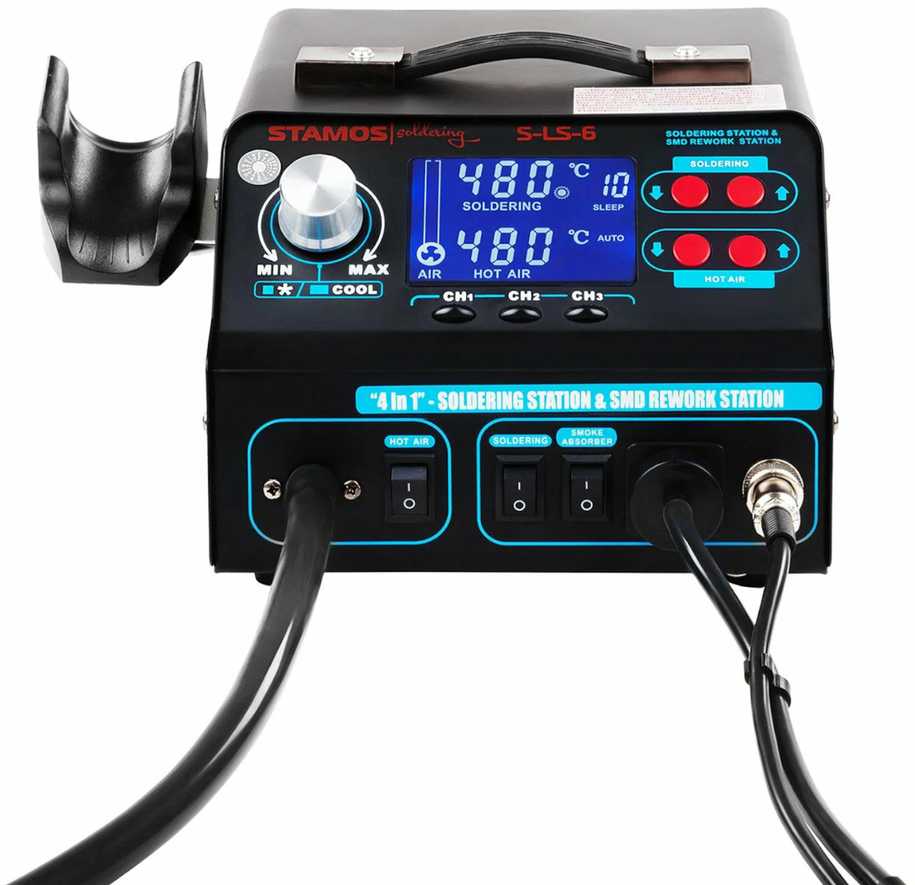 Stamos Soldering Profesionali karšto oro litavimo stotis su dūmų ...