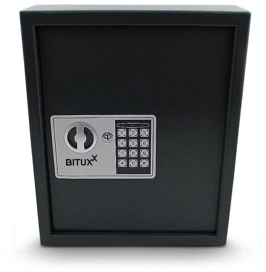 Seifas raktams 48 kabliukų elektroninė spinta Juodas Cipher Bituxx ...