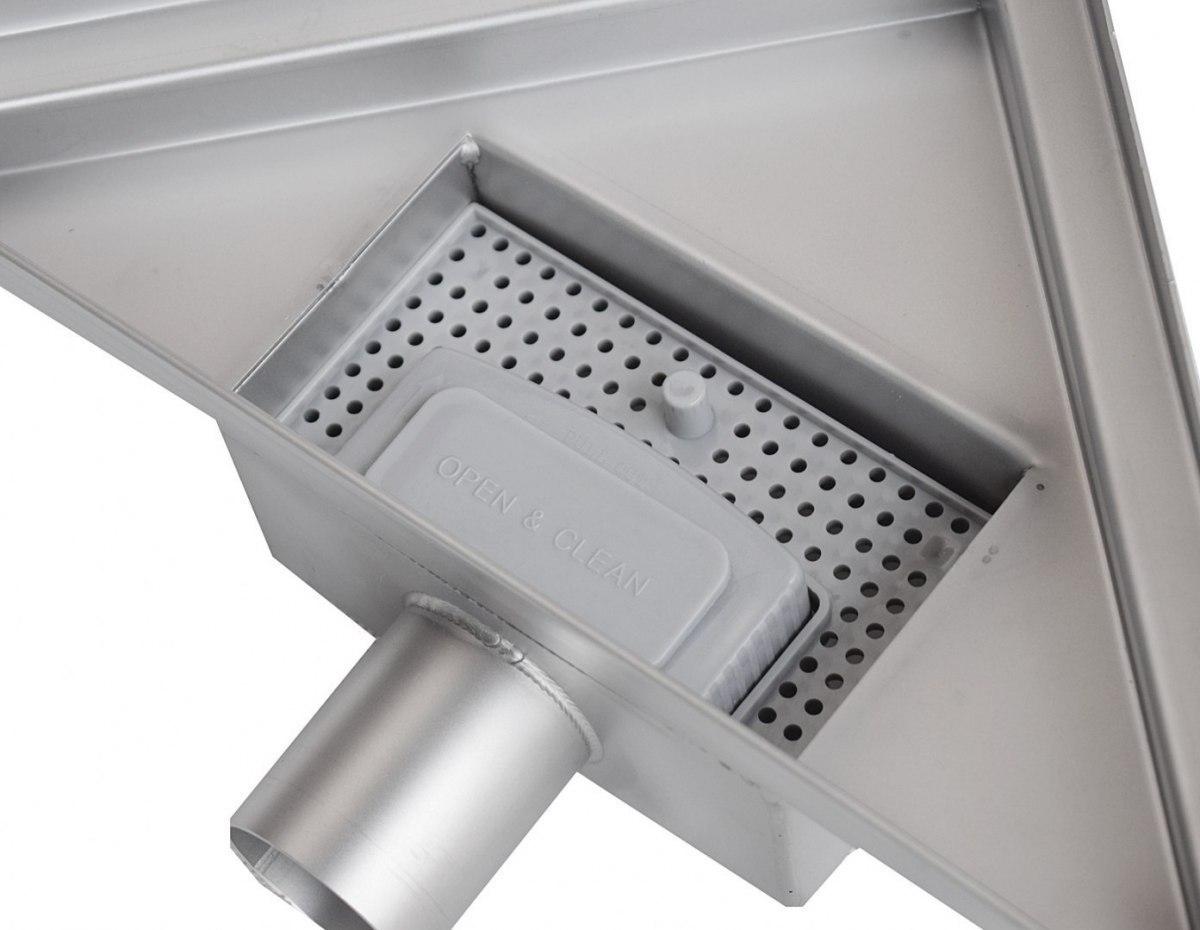 Trikampis kampinis grindų kanalizacijos dušo nutekėjimui, modelis ...