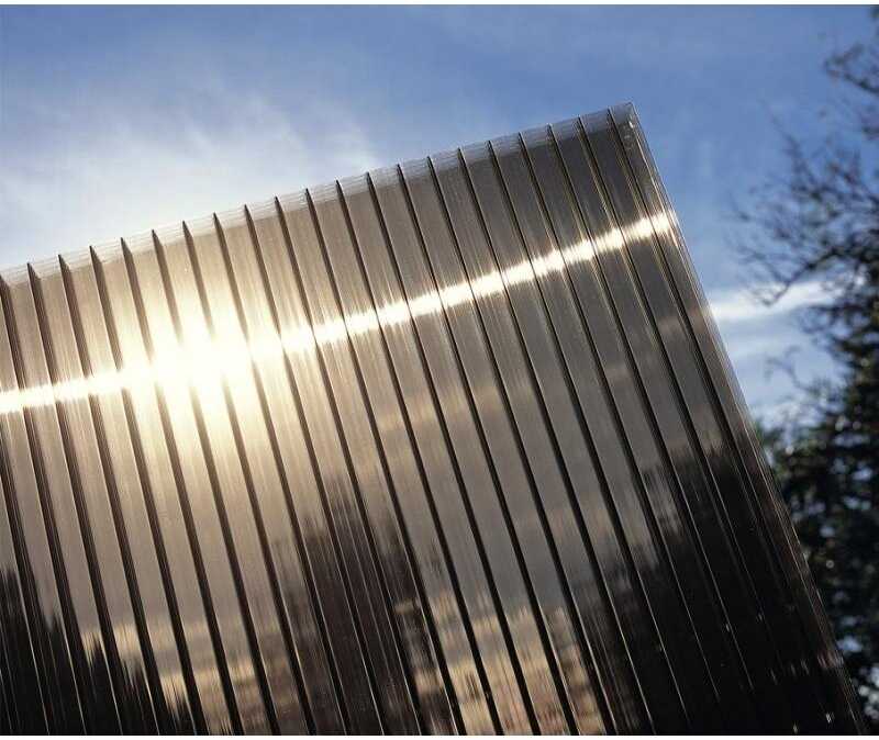 Polikarbonatas ANTRACITAS (6mm storio), Polikarbonato spalva: ilgis 4 ...