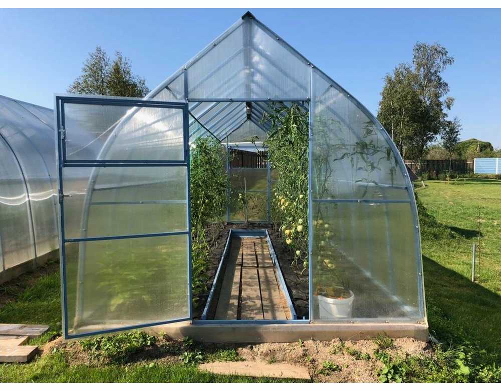 Šiltnamis LAŠAS (plotis 3m) danga 6mm, Šiltnamio ilgis: Šiltnamio ilgis ...