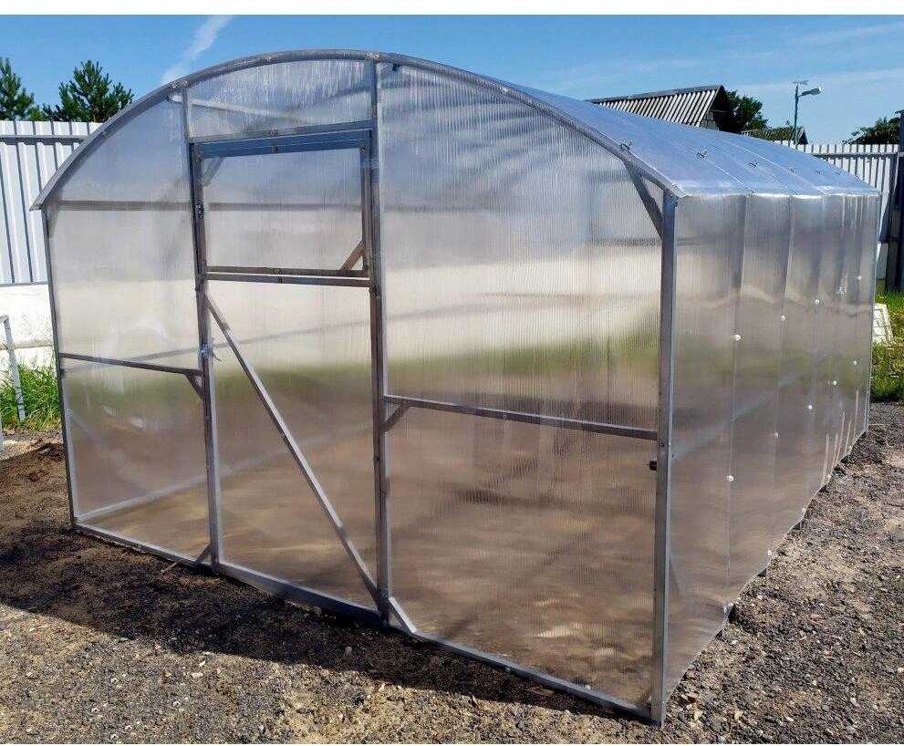 Šiltnamis NOVA (plotis 2,5 m) danga 6mm, Šiltnamio ilgis: Šiltnamio ...