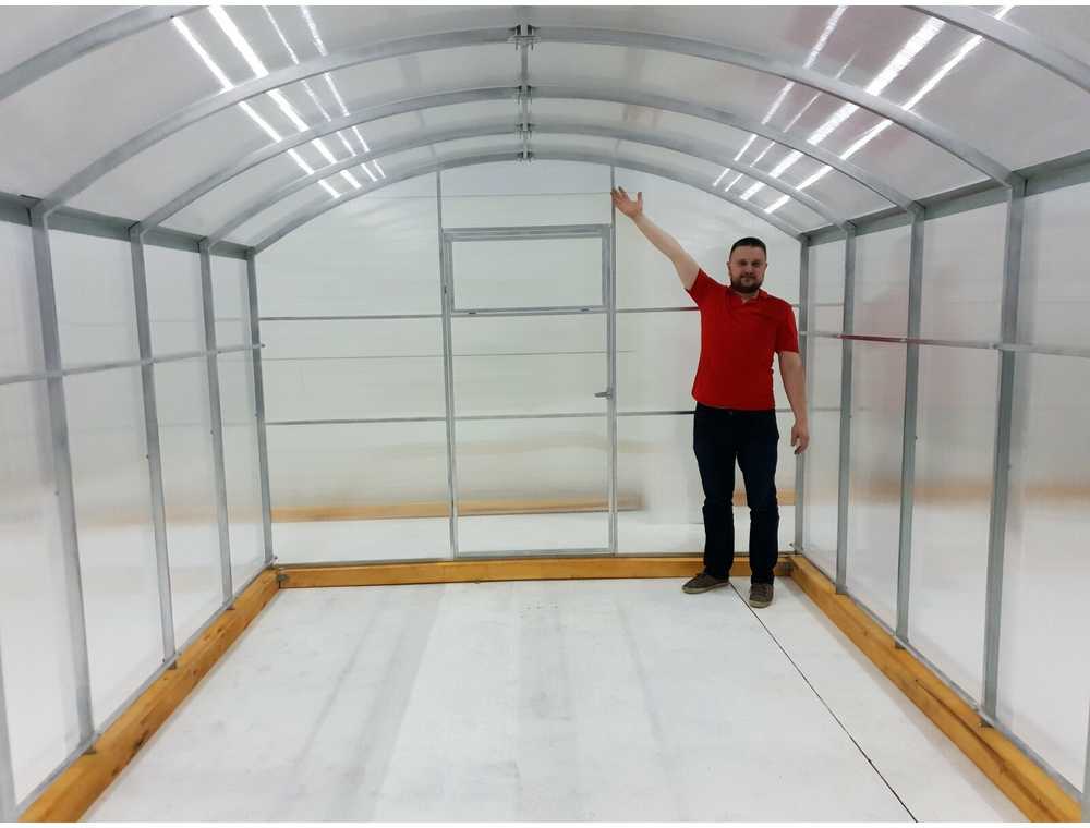 Šiltnamis NOVA (plotis 3,0 m) danga 6mm, Šiltnamio ilgis: Šiltnamio ...