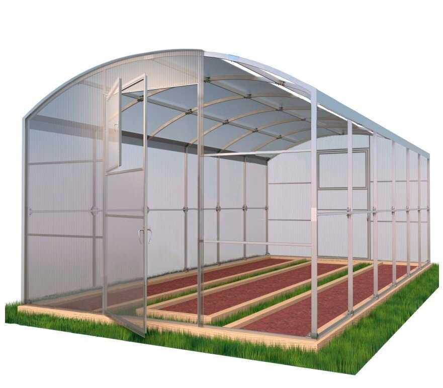 Šiltnamis NOVA (plotis 3,0 m) NANO polikarbonatas 4mm, Šiltnamio ilgis ...