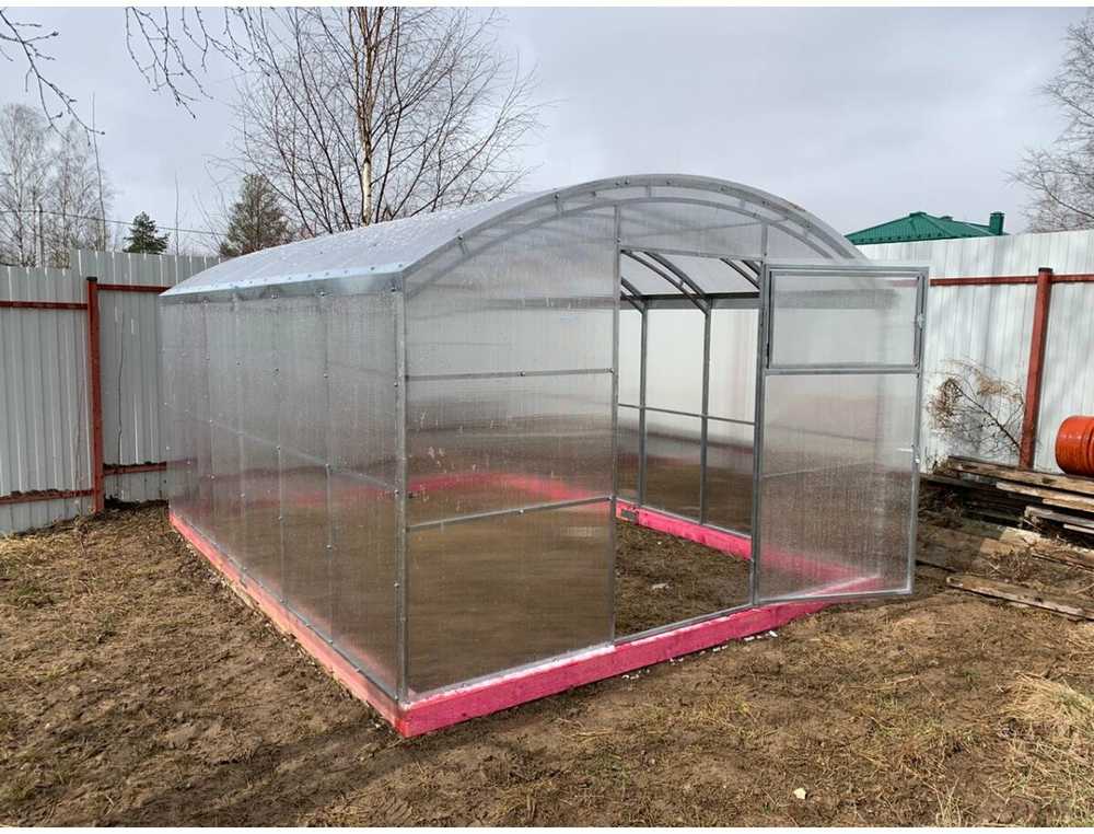 Šiltnamis NOVA TANDEM (plotis 3,0 m) danga 6mm, Šiltnamio ilgis ...