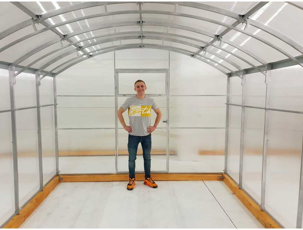 Šiltnamis NOVA TANDEM (plotis 3,0 m) NANO polikarbonatas 4mm, Šiltnamio ...