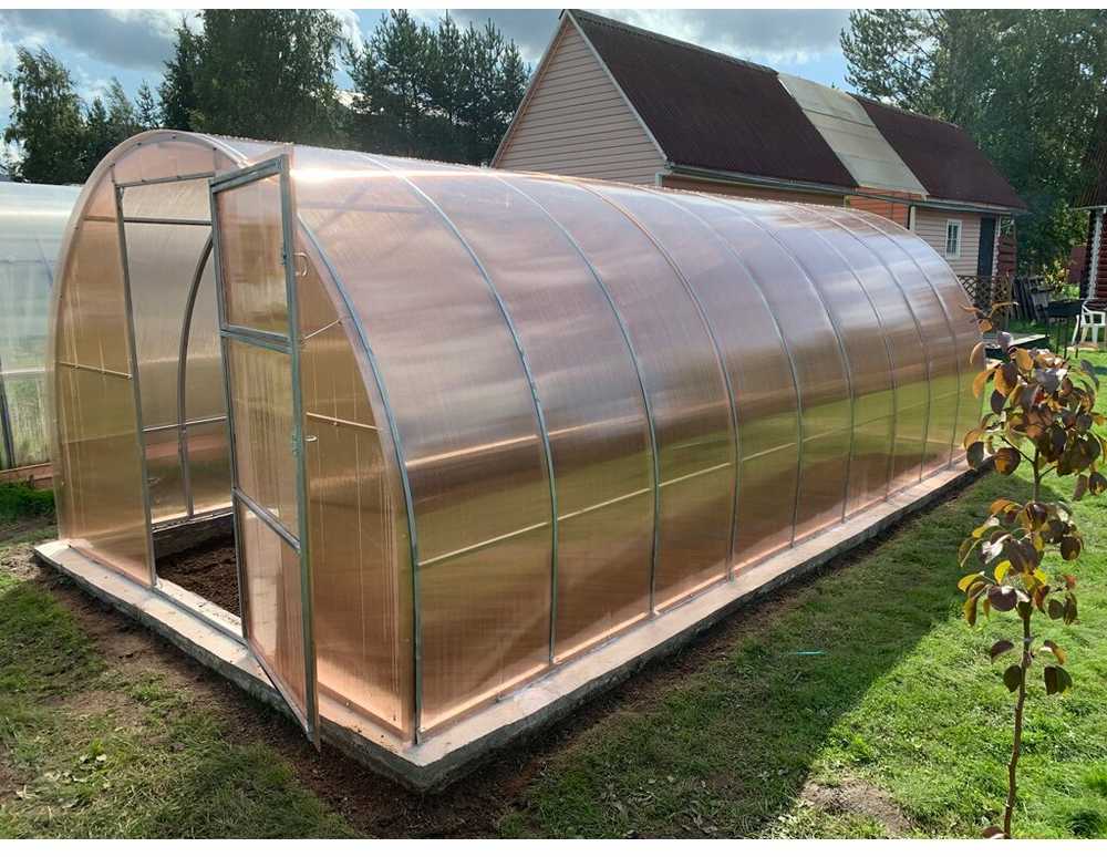 Šiltnamis SVAJONĖ EKO (plotis 3m) danga 6 mm NANO polikarbonatas ...