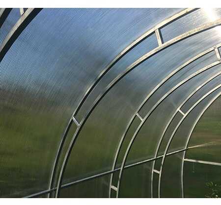 Šiltnamis TANDEM (plotis 3,3m) danga 6mm, Šiltnamio ilgis: Šiltnamio ...