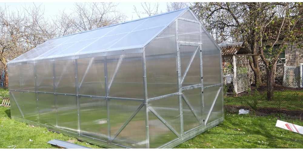 Šiltnamis VICTORIA (plotis 3m) NANO polikarbonatas 6mm, Šiltnamio ilgis ...