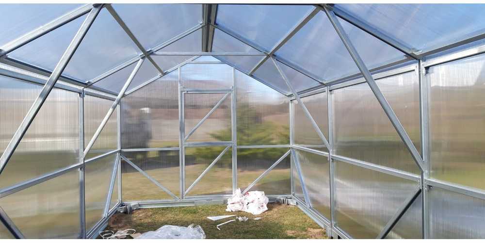 Šiltnamis VICTORIA (plotis 3m) NANO polikarbonatas 4mm, Šiltnamio ilgis ...