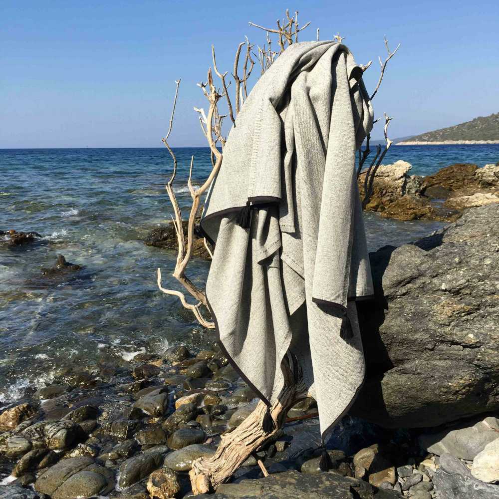 Dc Home Fouta (paplūdimio rankšluostis) Harmony - Juodas, žema kaina ...