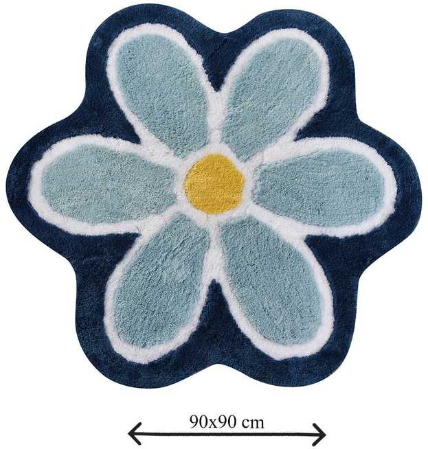 Foutastic Vonios kilimėlis Gėlė - mėlyna | Varle.lt