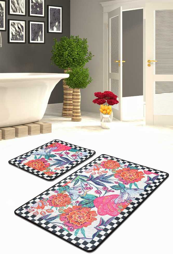 Foutastic Vonios kilimėlių rinkinys (2 dalys) Flori, žema kaina | Varle.lt