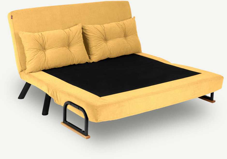 Hanah Home 2 vietu sofa-lova Sando 2-Seater - Mustard, modelis ...