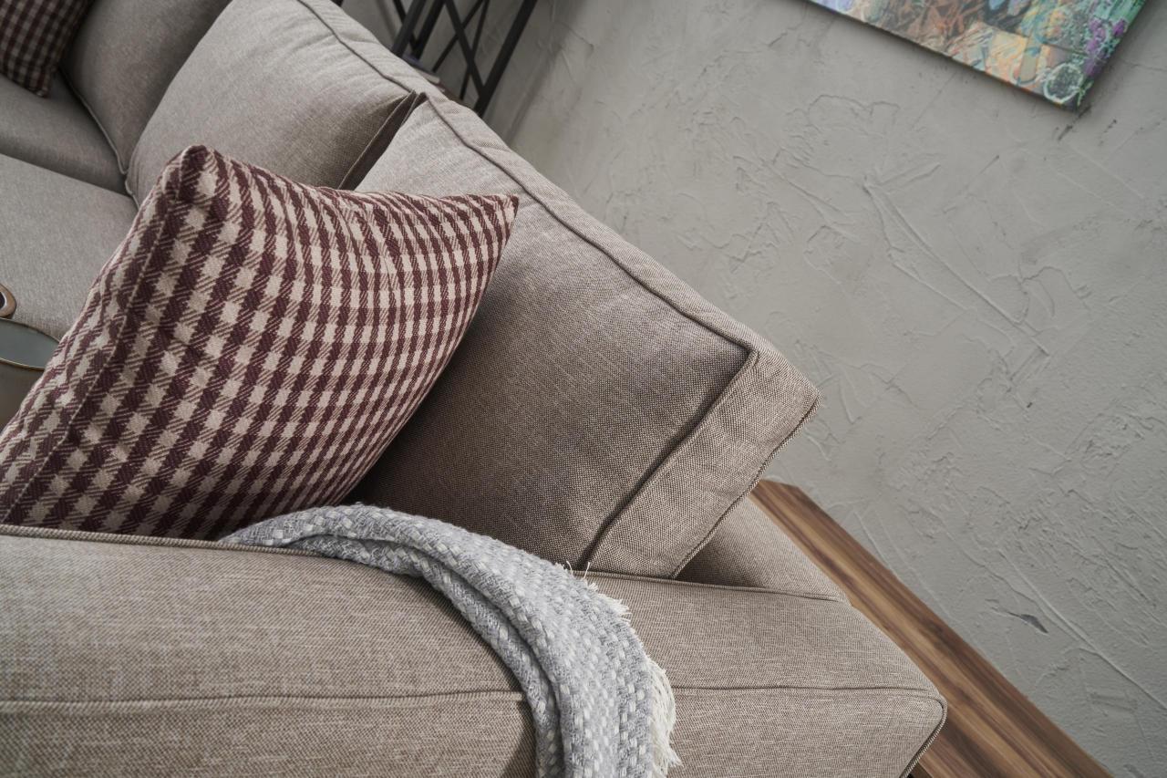 Kalune Design 3 vietų sofa Kale Linen - Kreminis, modelis - 825BLC2730 ...