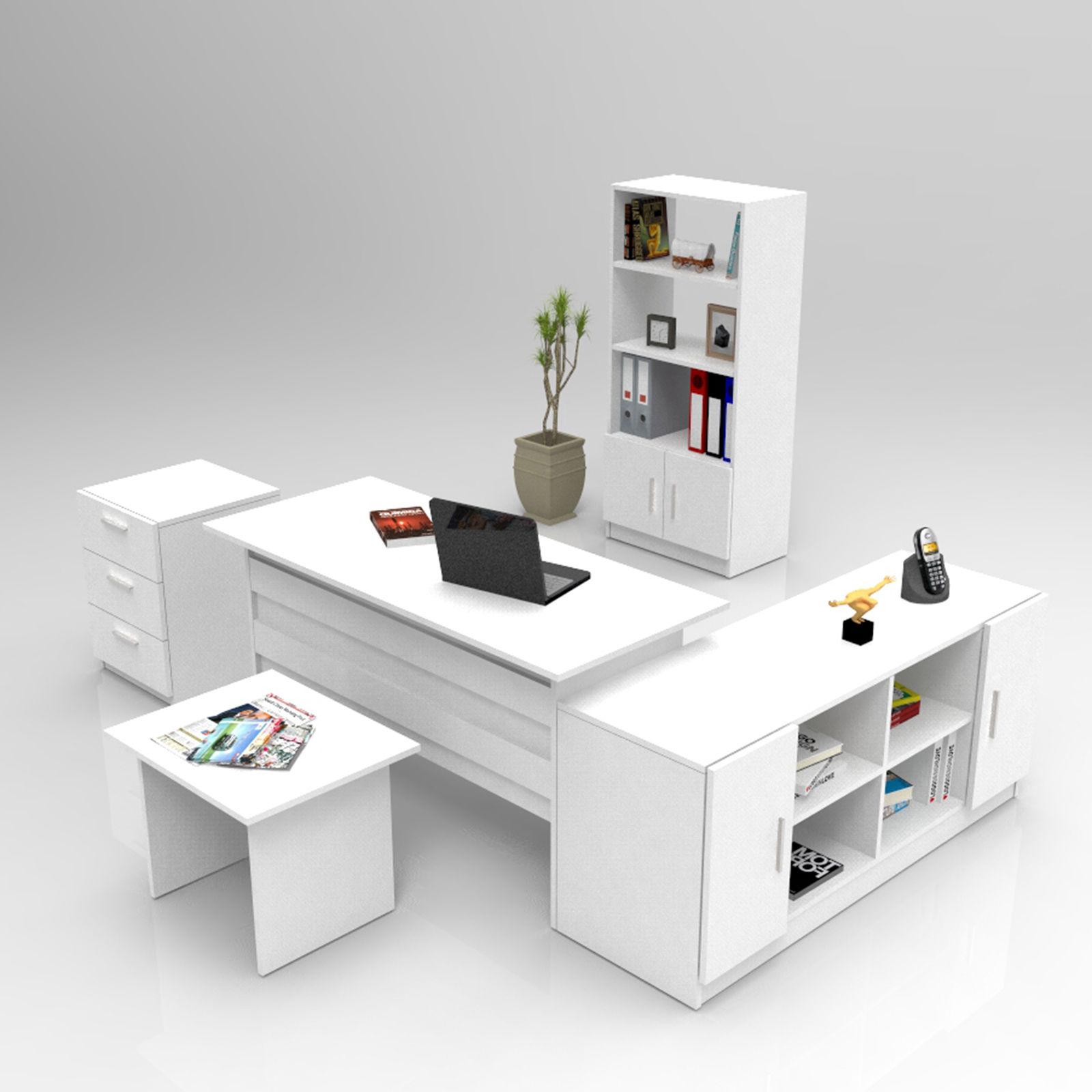 Kalune Design Biuro baldų rinkinys VO15-W, modelis - AGC169107, žema ...