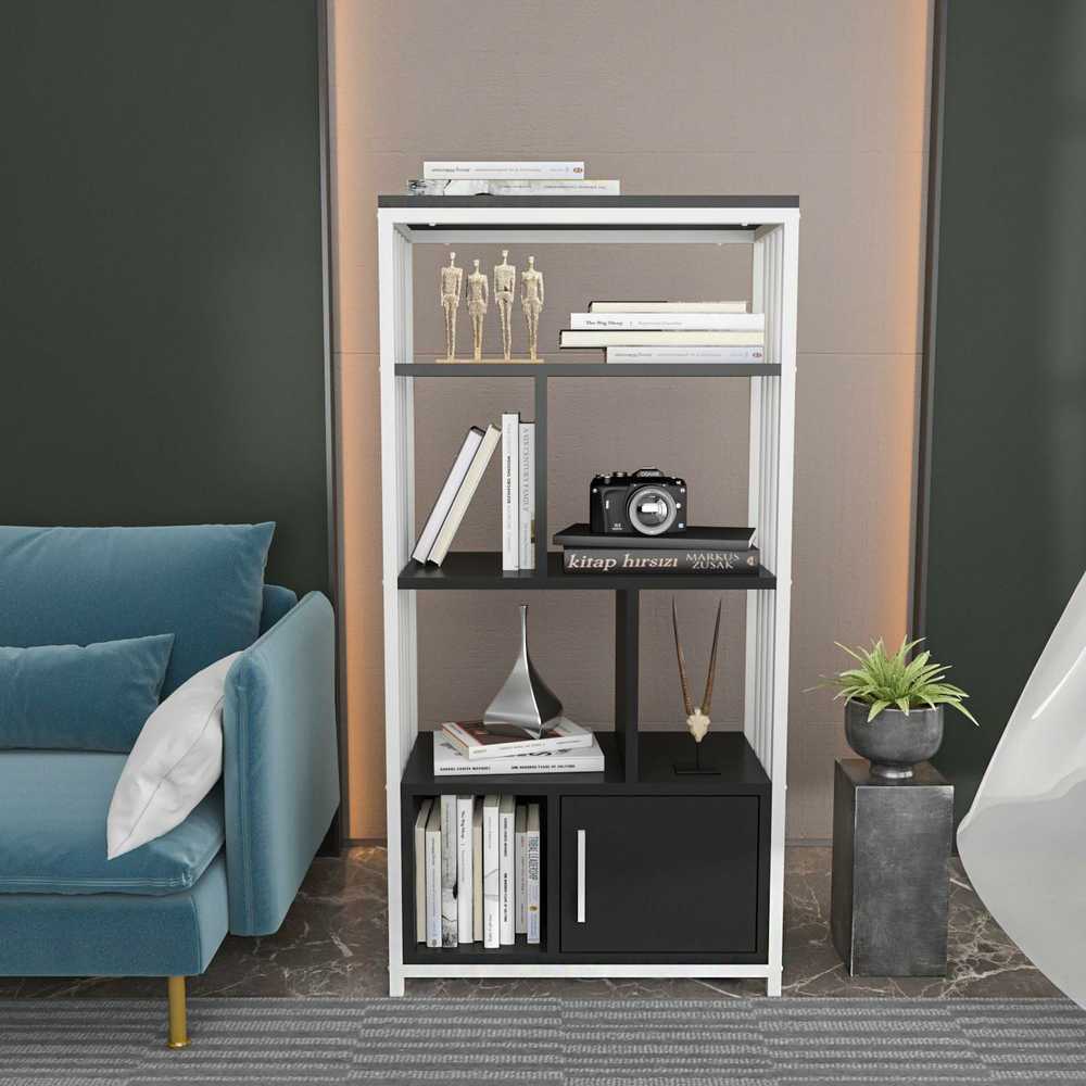 Kalune Design Knygų lentyna Valero - Baltas, Anthracite, modelis ...
