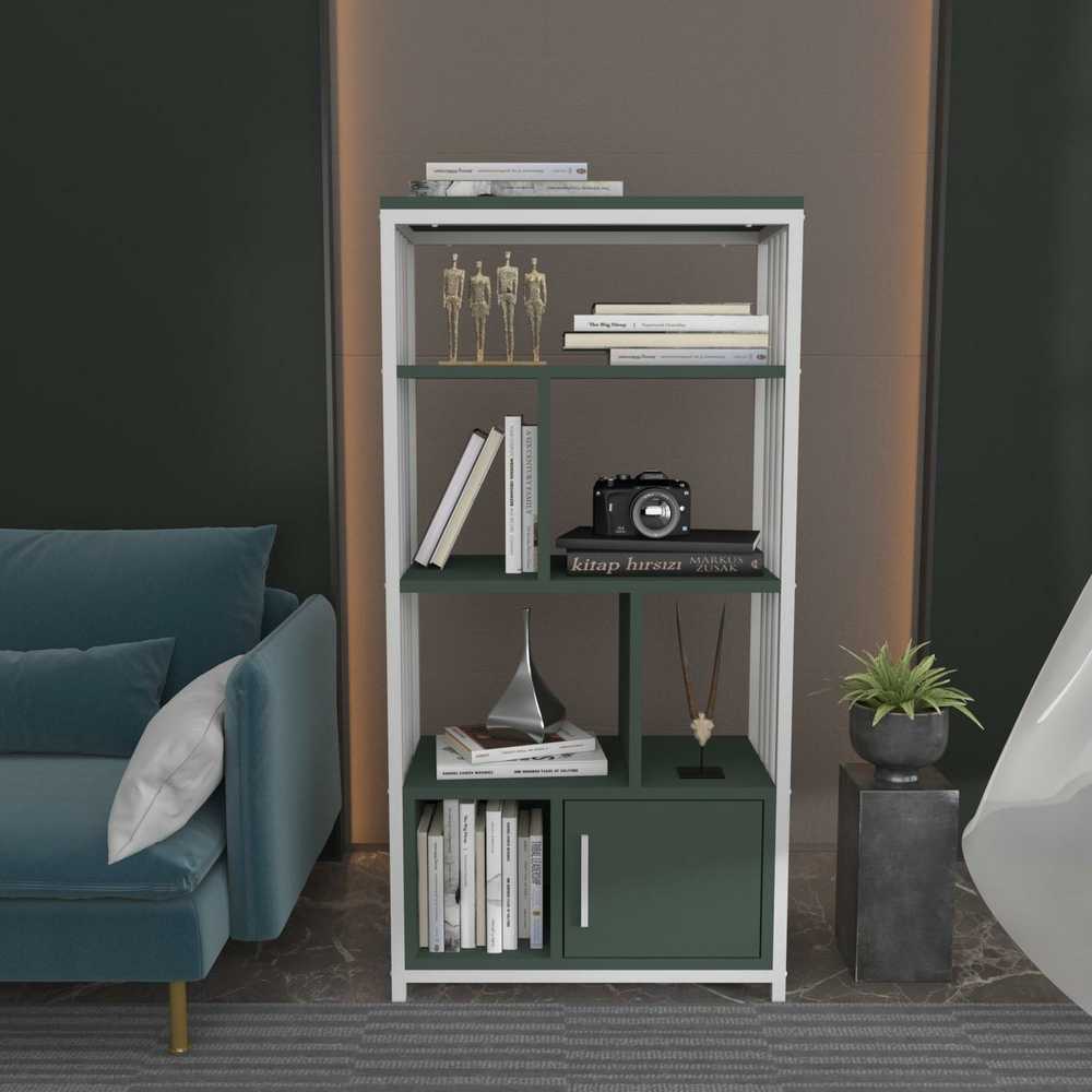 Kalune Design Knygų lentyna Valero - Green, Baltas, modelis - AGC836313 ...