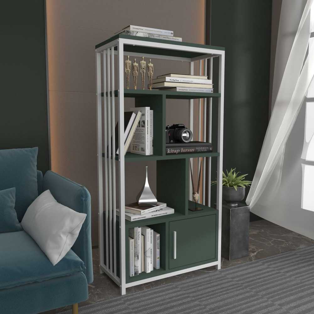 Kalune Design Knygų lentyna Valero - Green, Baltas, modelis - AGC836313 ...