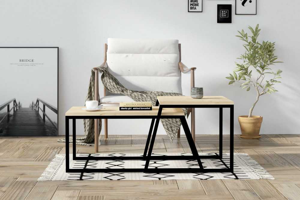 Kalune Design Kavos stalelis Boyce - Oak, modelis - 495SSE2101, žema kaina | Varle.lt