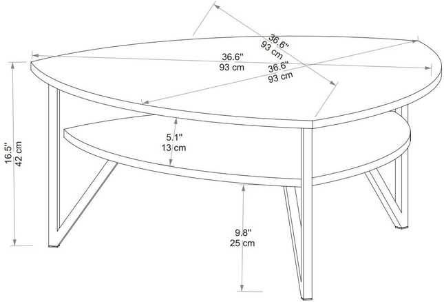 Kalune Design Coffee Table Lonnes - Atlantic Pine, žema kaina | Varle.lt