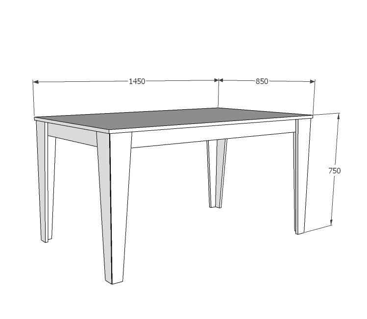 Kalune Design Valgomasis stalas Bud - Juodas, Marble, žema kaina | Varle.lt