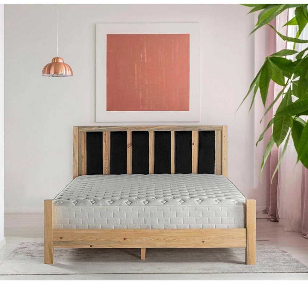 Kalune Design Dvigulė lova Orion 180 - Juodas, šviesiai rudas, žema ...