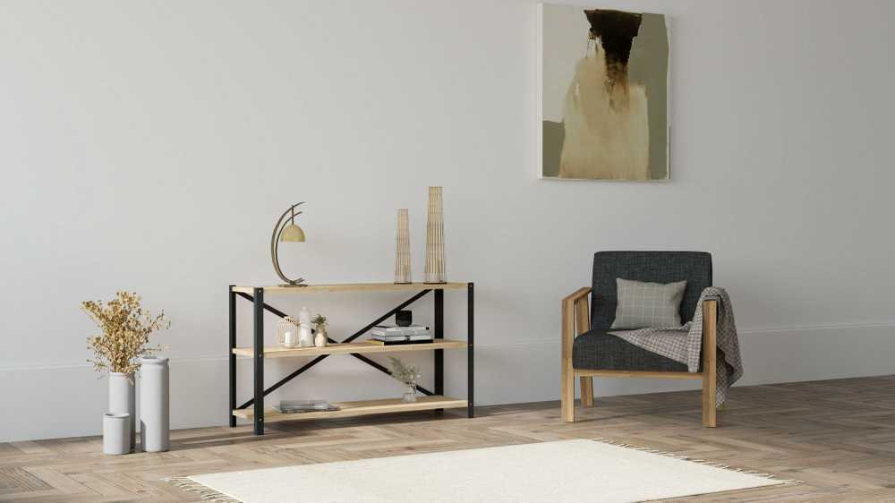 Kalune Design Knygų lentyna Derby - Sapphire, modelis - AGC574777, žema ...