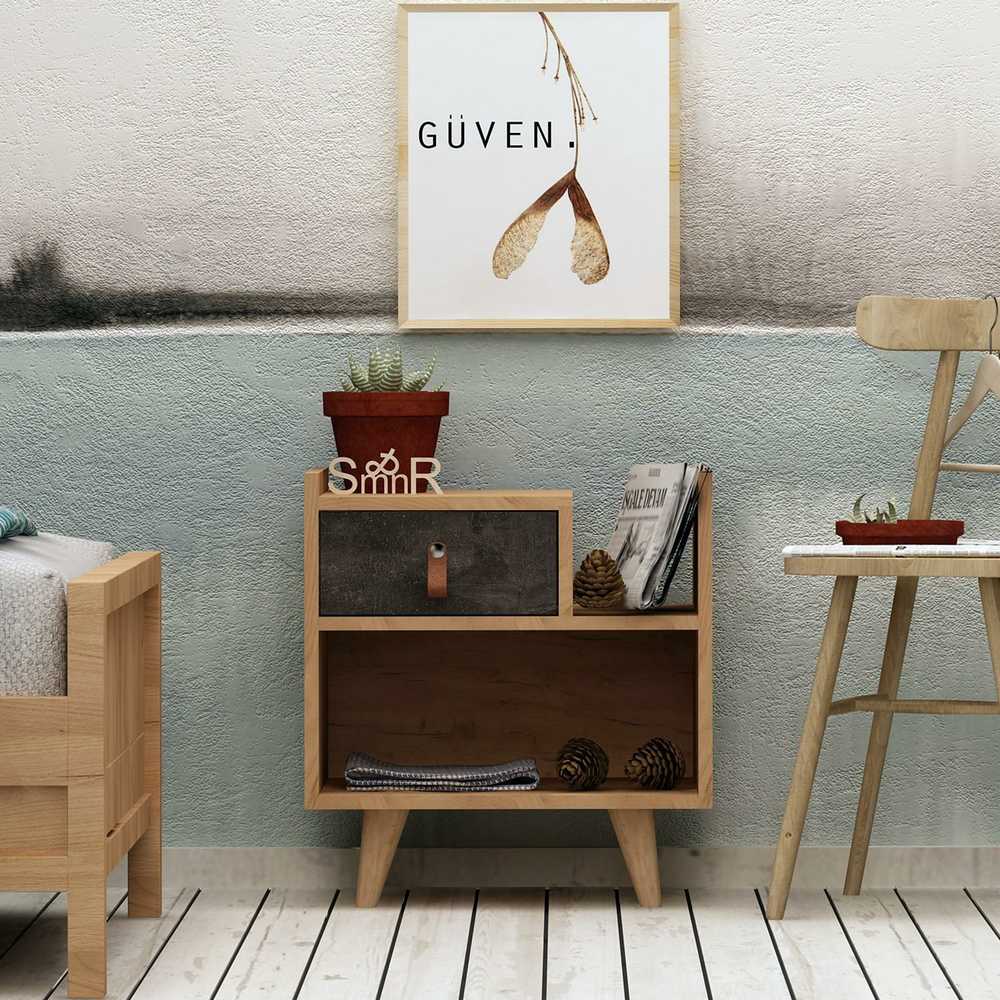 Kalune Design Naktinis staliukas Polla, modelis - AGC464561, žema kaina ...