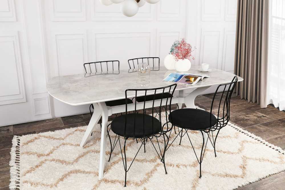 Kalune Design Pietų stalas Ares 1042, modelis - AGC128995, žema kaina ...