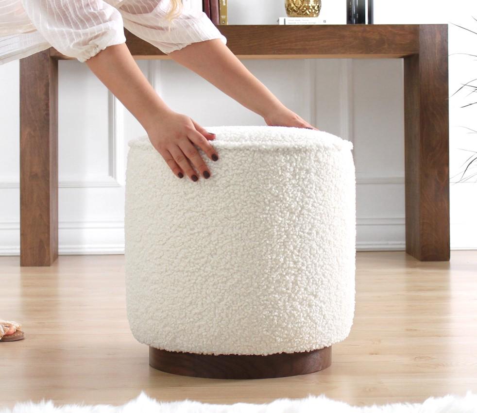 Hanah Home Pufas Hellin - Baltas, modelis - 209FLF1307, žema kaina ...