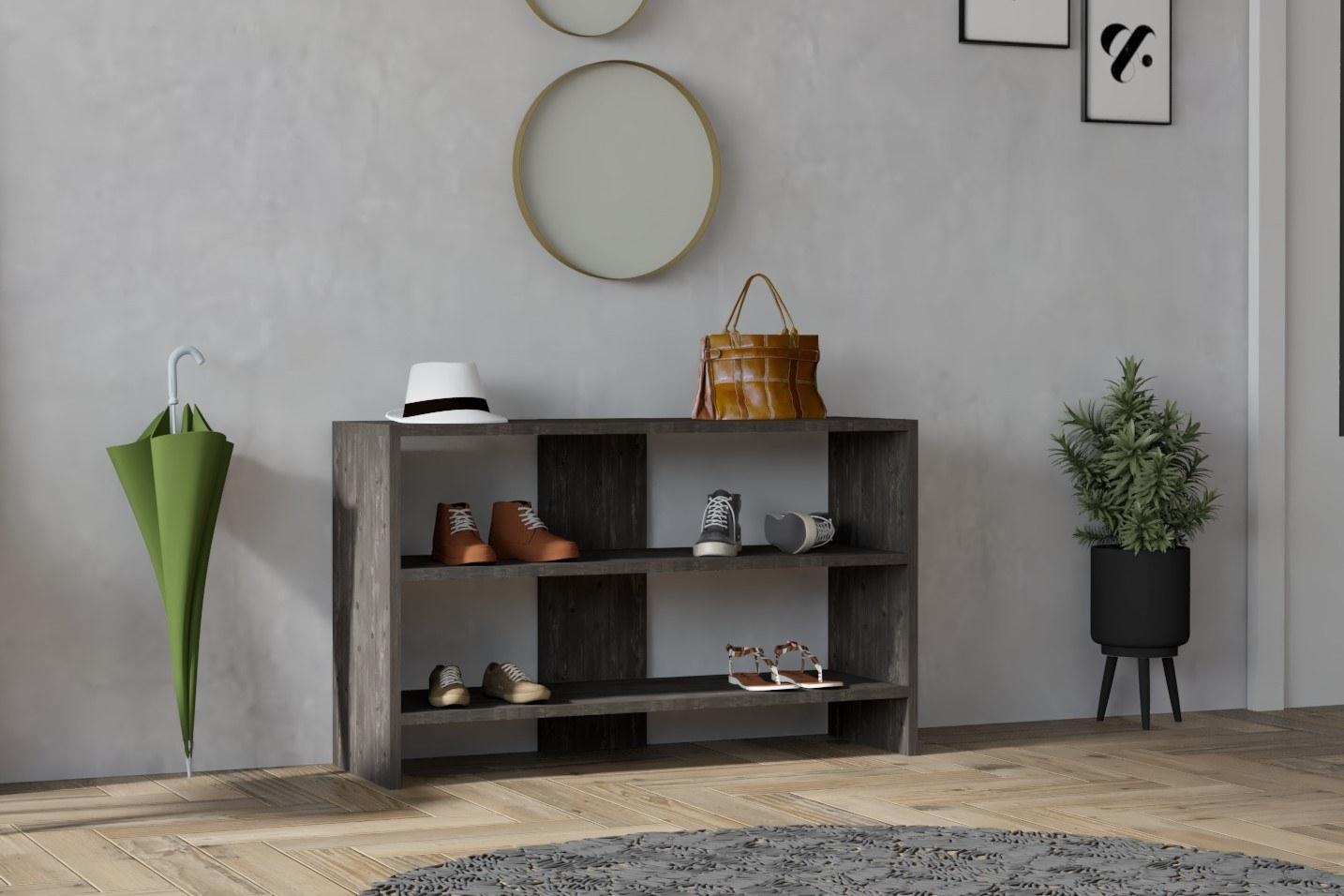 Kalune Design Shoe Cabinet Reine - Anthracite, modelis - 495SSE1804 ...