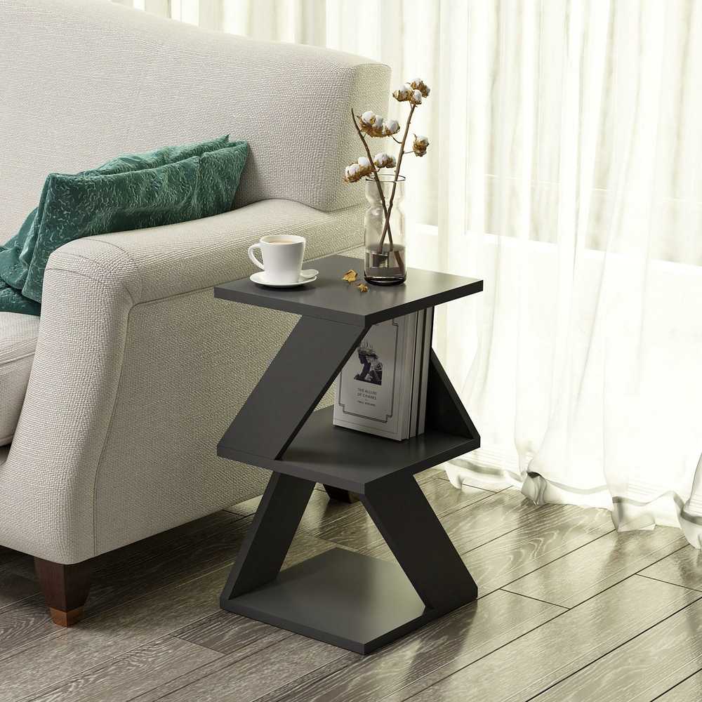 Asir Kalune Design Šoninis staliukas Albeni - Anthracite, modelis ...