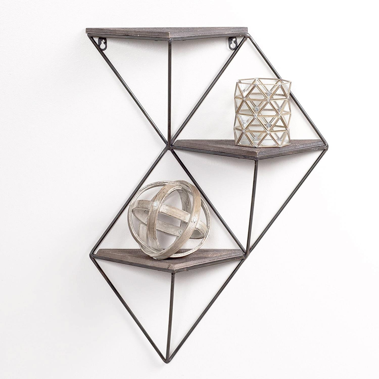 Kalune Design Dekoratyvinė medinė sieninė lentyna WR044, žema kaina ...