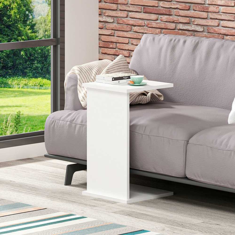 Kalune Design Šoninis stalas Fall - Baltas, modelis - AGC430616, žema ...