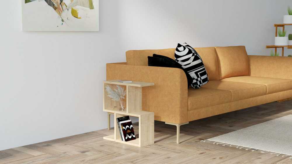 Kalune Design Šoninis staliukas Zet - Sapphire, modelis - 835PUQ2847 ...