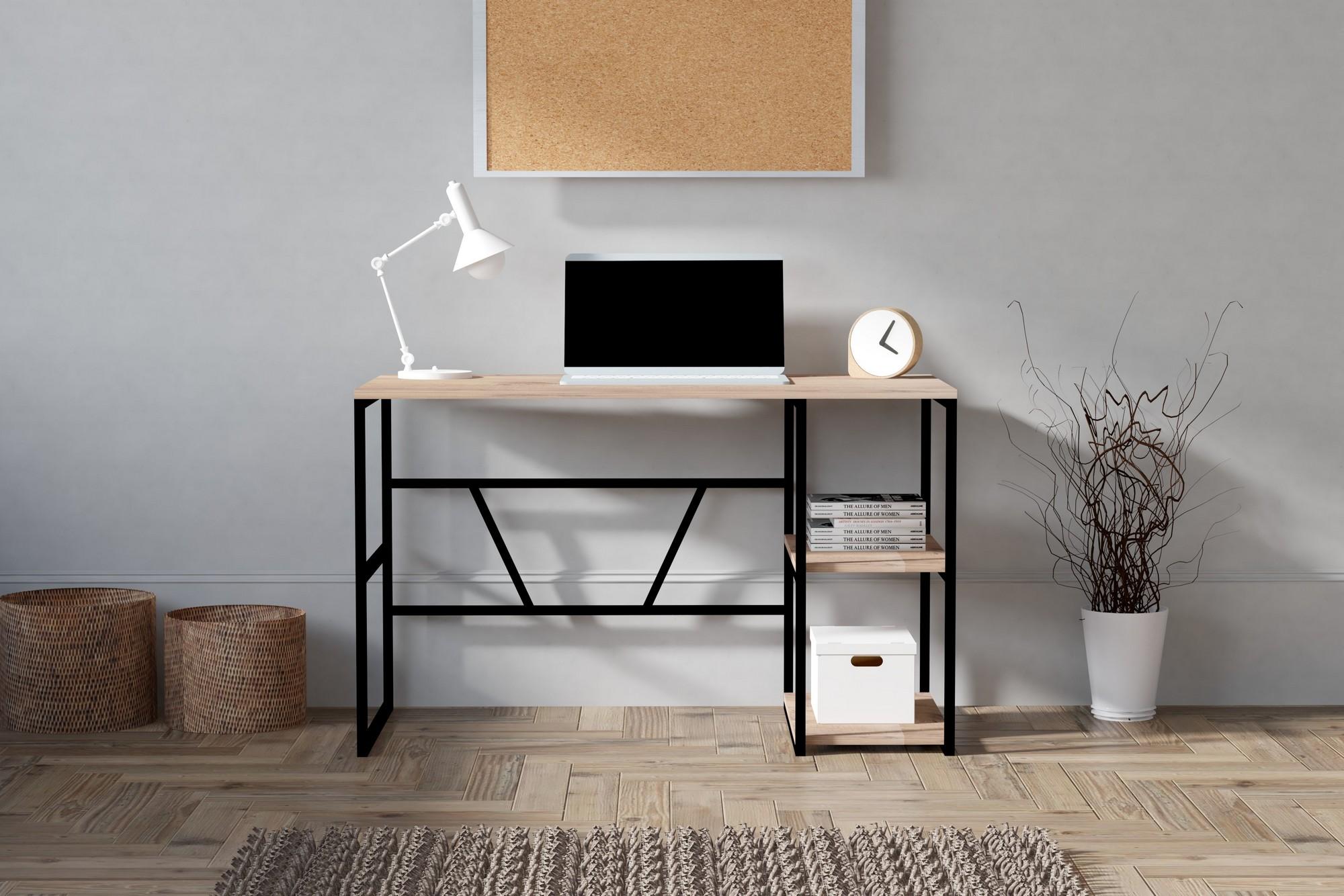 Kalune Design Studijų stalas Caste - Sapphire Oak, žema kaina | Varle.lt