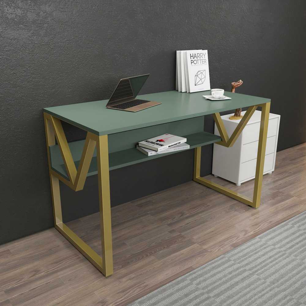 Asir Kalune Design Darbo stalas Lona - Žalias, Gold, modelis ...