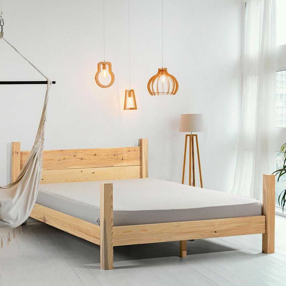 Kalune Design Viena lova Mirage Lacquared 90 - šviesiai rudas, modelis ...